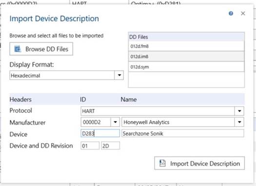 How to connect a Searchzone Sonik to a TREX HART communication device.