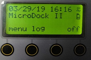 How to enable/disable the pass code protection on a MicroDock II