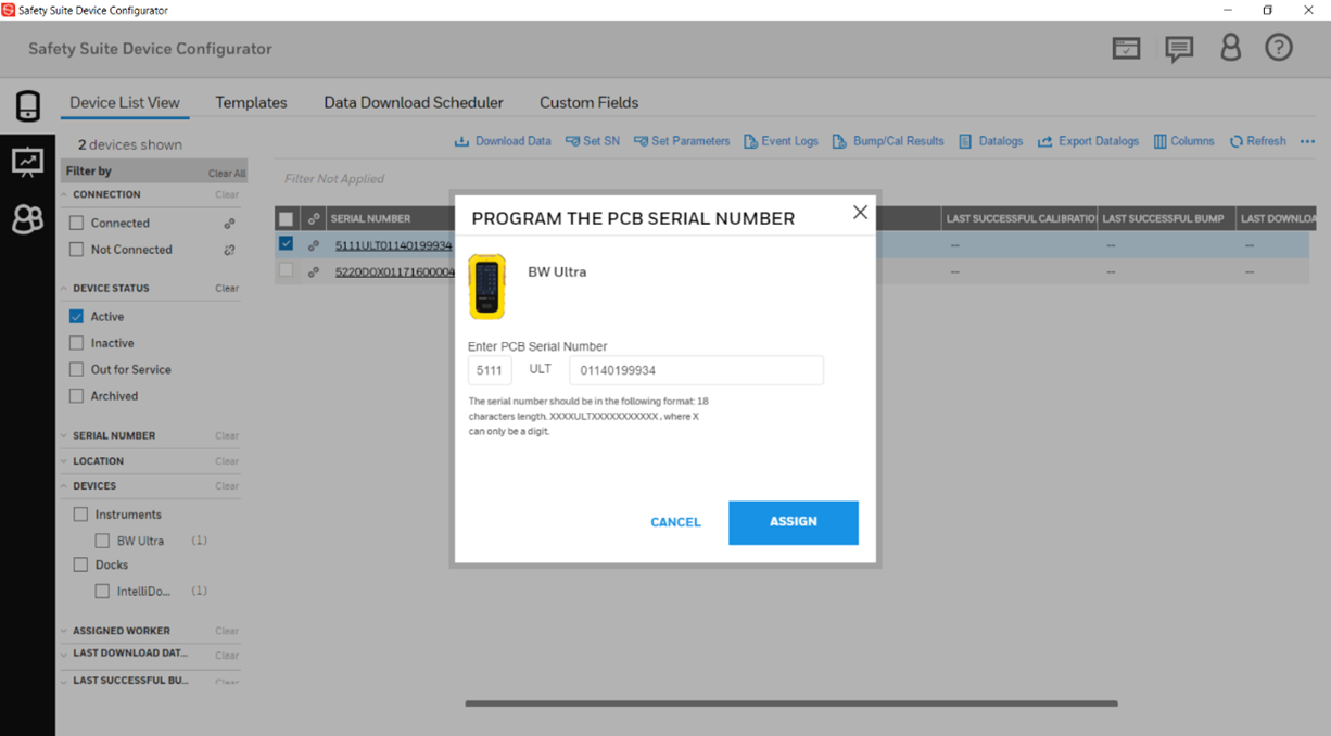 How to change the PCB serial number for instruments on Safety Suite ...