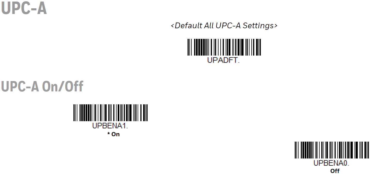 How to enable or disable UPC-A/UPC-E barcodes?