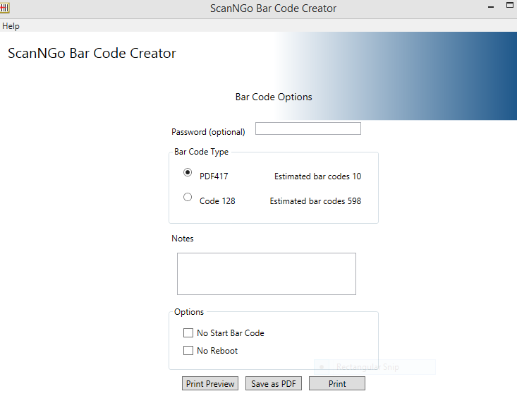 How to create a bar code for a simple action with SmartSystems?