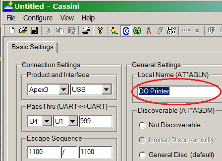 APEX - Is there a command to change the Bluetooth Name