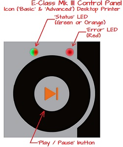 E Class Mark III Basic / Advanced - Red blinking fault light