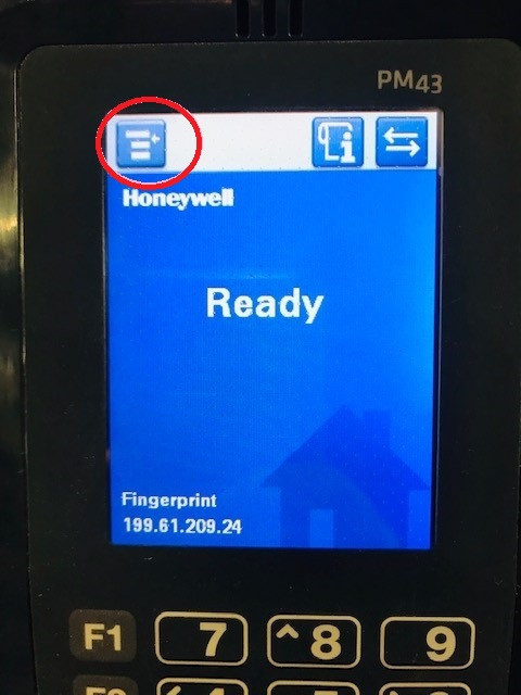 How to change the print method on a PM43 (LCD)
