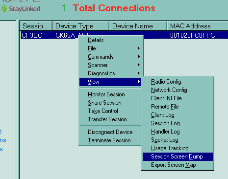 SmartTE: How to create a ScreenDump and Log files?