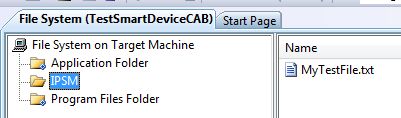 Installing files to the Dolphin IPSM folder from a CAB file