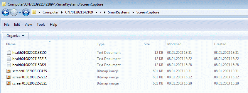 How to create a log file for WEH devices?