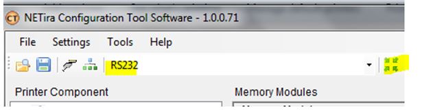 How to configure NETira_CT when using USB to serial cable?