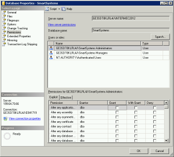 Error message: Cannot open database "Smart Systems"