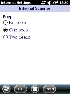 How to enable / disable Good Read Beep on a Mobile Computer?
