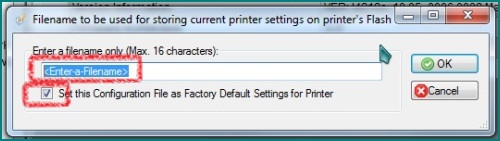 User defined Default Settings upon Factory Reset in NETira