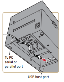 How to connect the printer using a Parallel Cable?