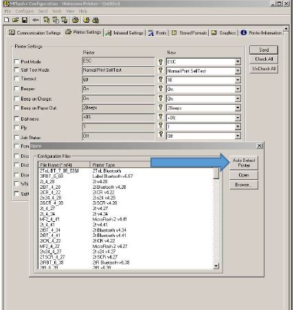 LP3: Black Mark label sensor settings