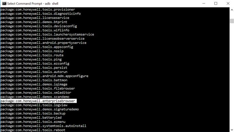 How to get the application name/id using ADB commands