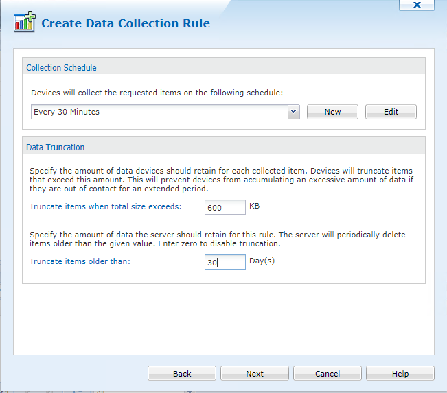 How to configure the Data Collection Rule in SOTI MobiControl