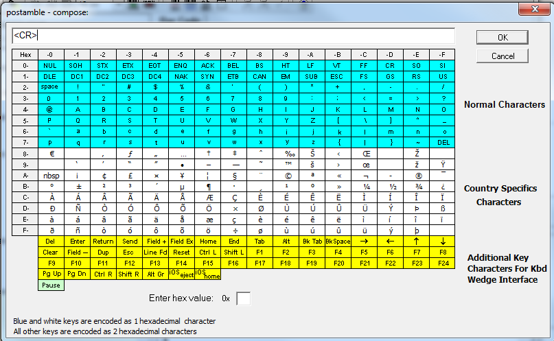 How to set a delay between two postambles for Intermec barcode scanners