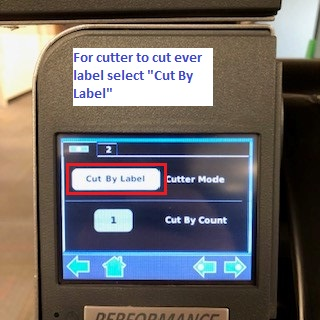 How to enable the cutter on a Performance Series printer