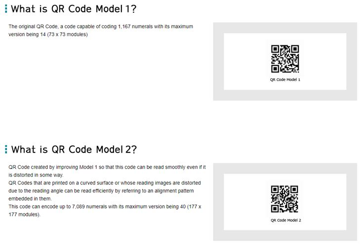Honeywell Scanners and QR code what is the differences between Model 1 ...