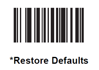 How to restore defaults on an 8820 (LS3578) scanner.