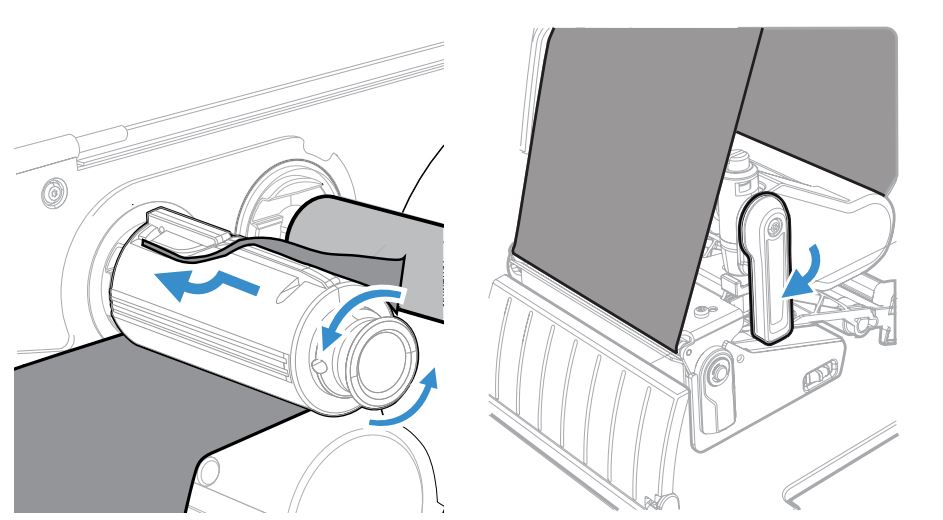 PM45/PM45C - Media and Ribbon Installation
