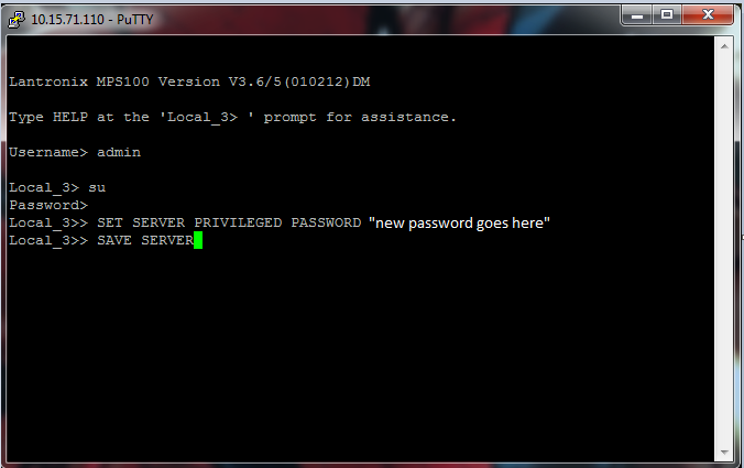 How to change the admin password on a DMX-100 Network adapter