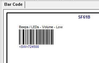 How to adjust scanner beep volume via EasySet