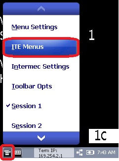 Configuring ETE, ITE and TE2000 screen size