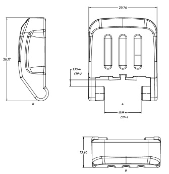 What is the part number for the PM43 Small Edge Guide?