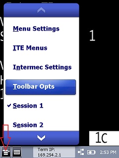 ITE is missing the Exit icon in the toolbar