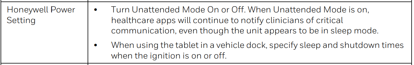 RT10A - Honeywell Power Setting