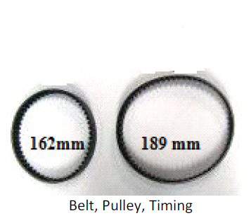 What is the part number for the PM43 drive belt
