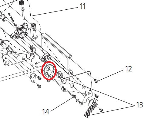 What is the part number of Cage (part from PX4i Print unit assembly)?