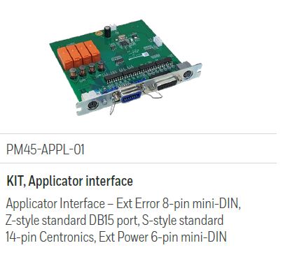 Where to find the PM45 / PM45c Applicator Interface Board user guide