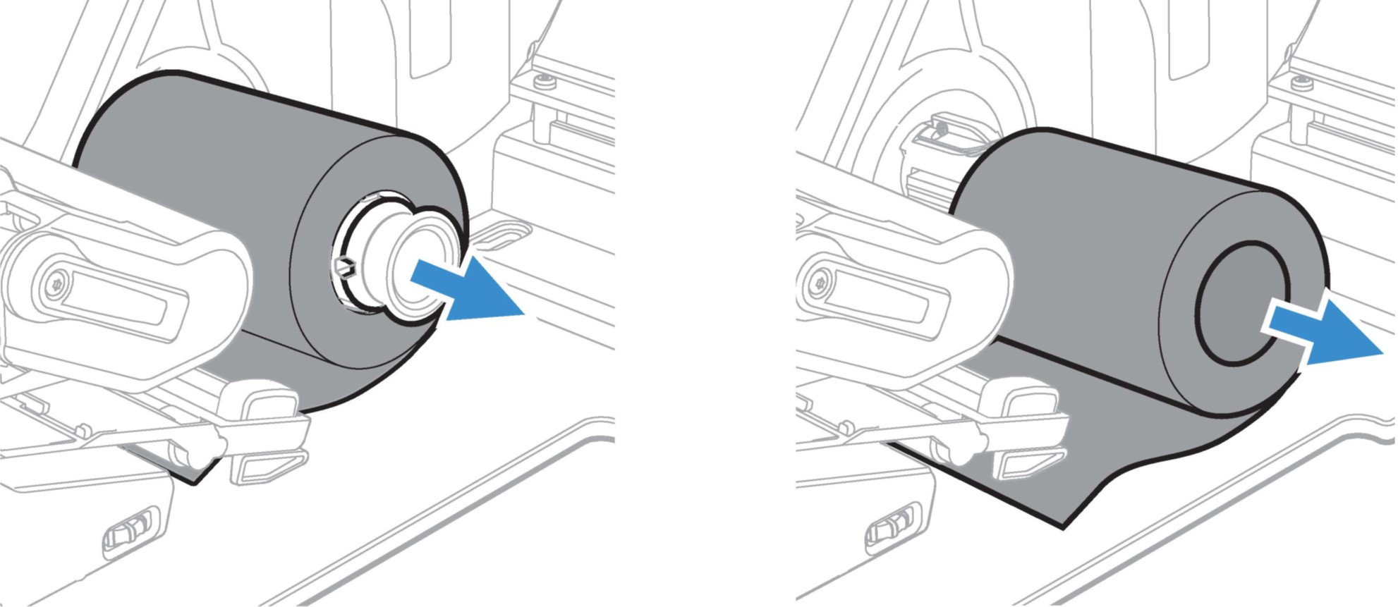 How to install 50180221-001 PM45 Collapsible Core (for Rewinder)