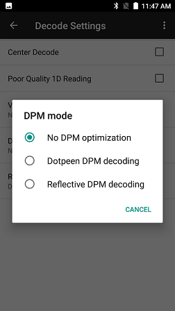 Does CT60 read DPM codes?