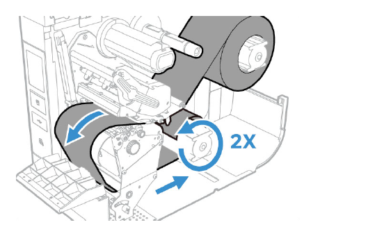 How to Load Media for Rewind Printing on the PX940 Printer.