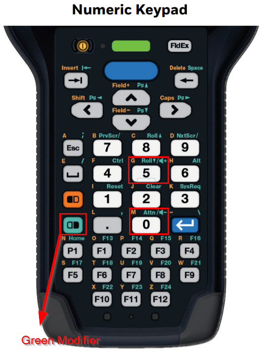 CK65 Numeric Keypad Volume Up/Down