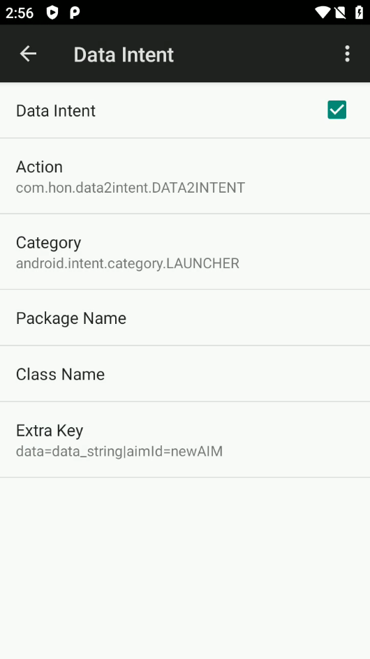 Using Extra key from Data Intent to generate a new string extra