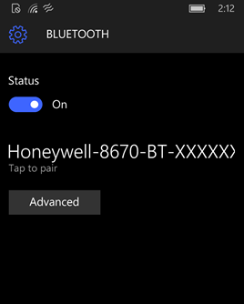 Pairing in BT HID mode to a scanner supporting Secure Simple Pairing ...
