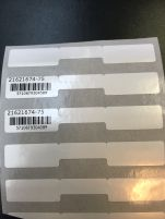 Calibrating dumbbell shape labels on E and M-Class printers