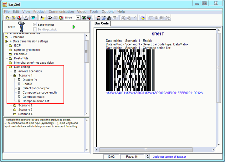 How to replace the GS1 separator character in Datamatrix/GS1-128 barcode