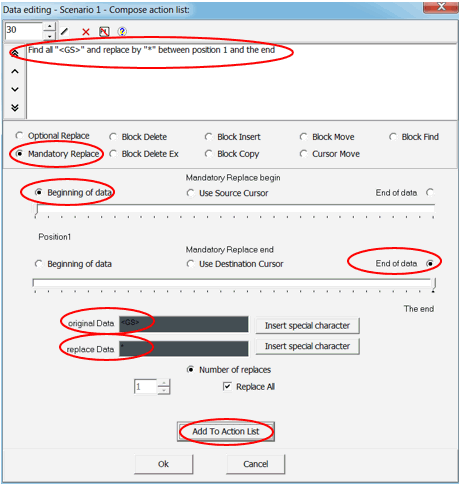 How to replace the GS1 separator character in Datamatrix/GS1-128 barcode