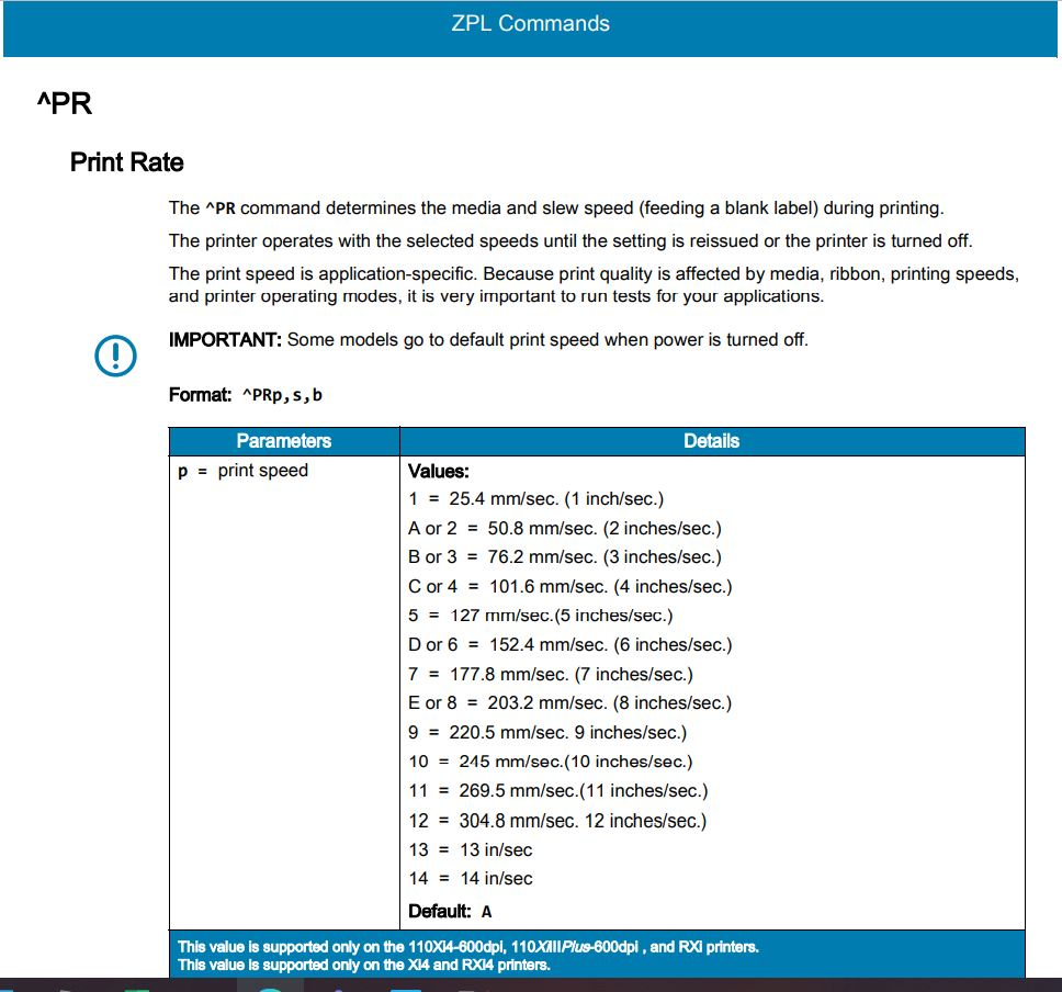 PM43- Each print change the Print Speed parameters