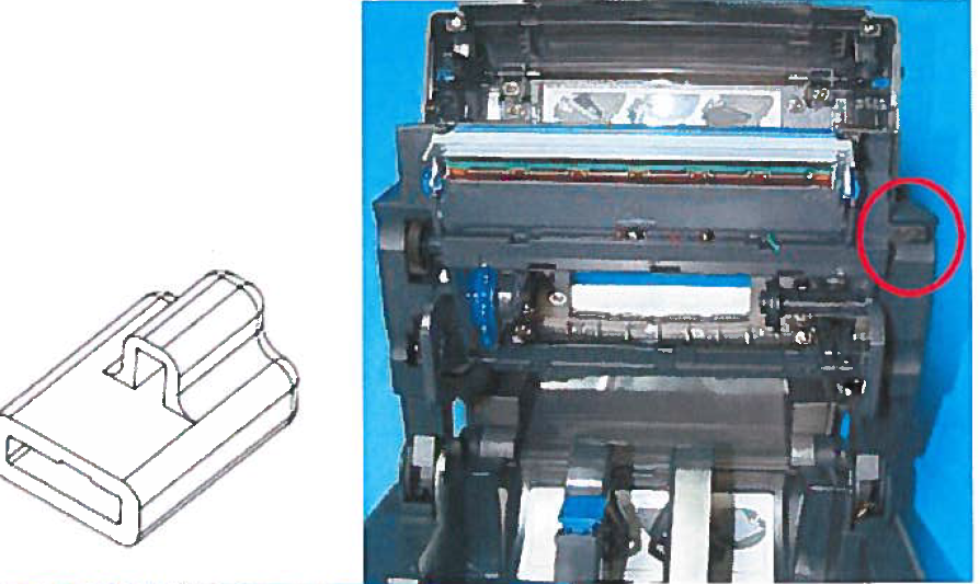 Why PC43t gives the message of print head open?