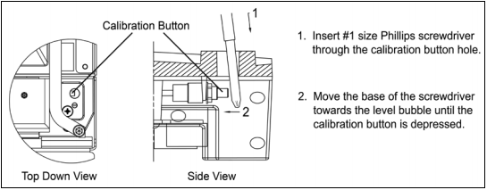 How to actuate the calibration button on a Stratos 23xx/24xx with a ...