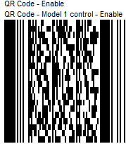 How to activate QR Code Model 1?