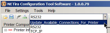 Which software is used to configure the MP Compact 4 Mark III printer?