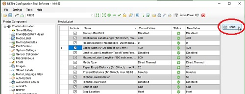 How to save, open and send a configuration file via NETira CT?