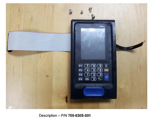 What's the part number for the PM43C Front Panel assembly?