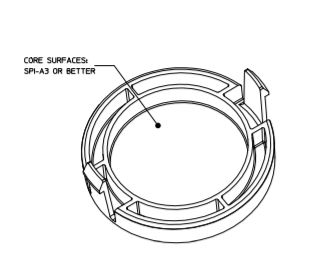 What is the P/N for the no internal rewinder cover for the PM43 printers?